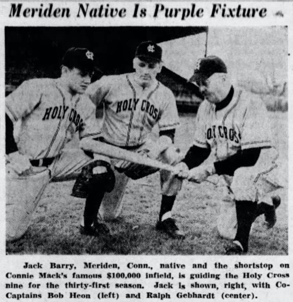 Meriden’s Jack Barry, 5-time World Series Champion – Greater Hartford ...